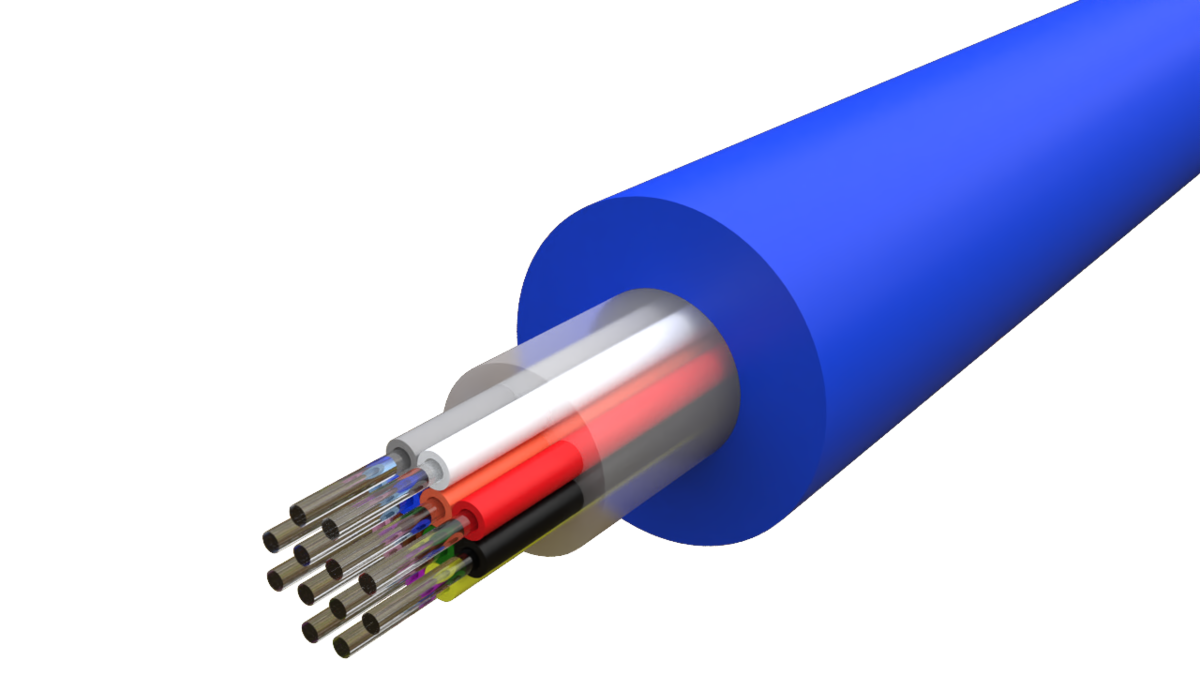12F Blown fiber EPSU MM OM4 Blue HDPE 1,6mm 2km/pan, S12 | Melbye