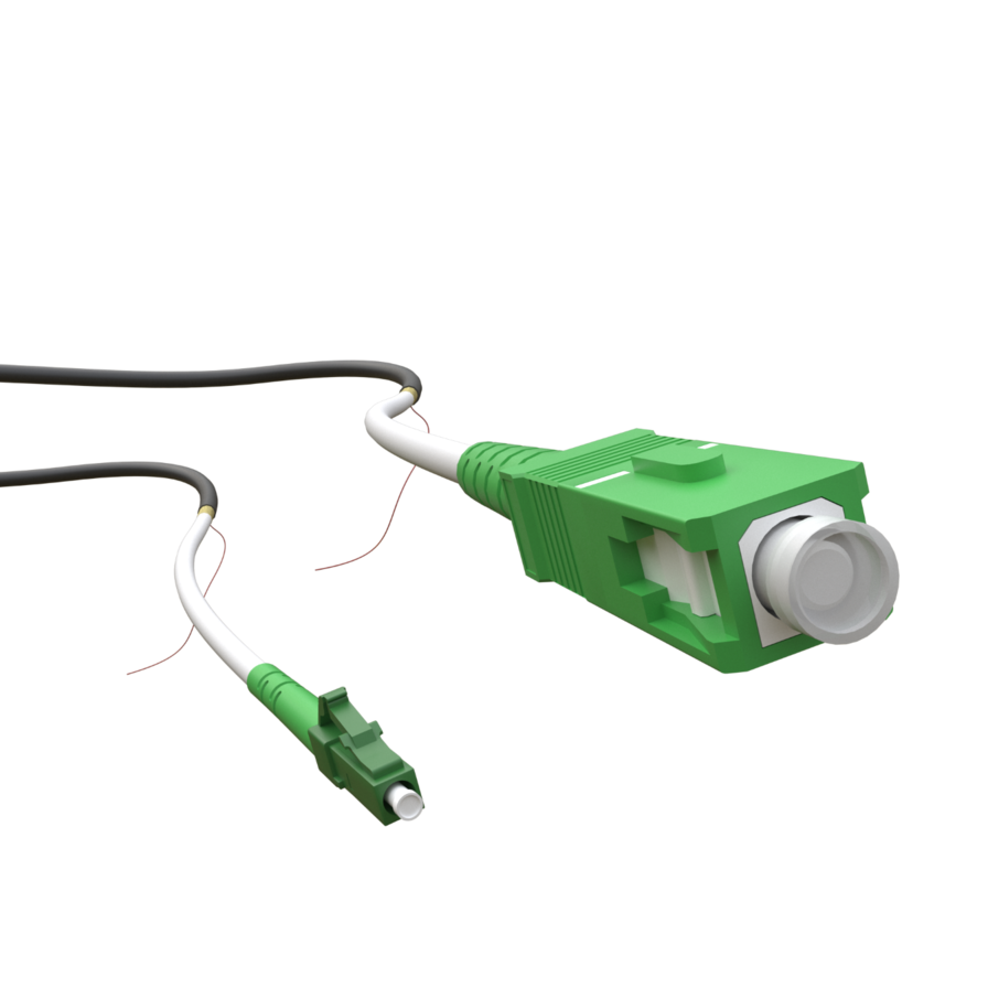 Dual jacket drop cable 1xG657A2 LSZH Cca OD 4.5/2.6mm LCA-SCA 30m | Melbye