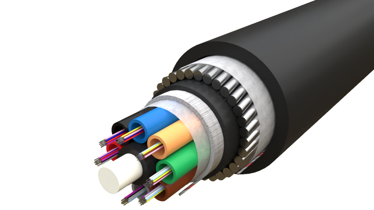 96F G652D MLT SWA armored 5kN Black HDPE OD 16.3mm | Melbye