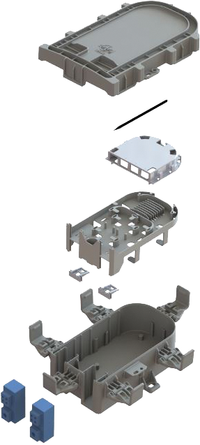 Coyote STP-MD IP68 incl. 24F splice holder | Melbye