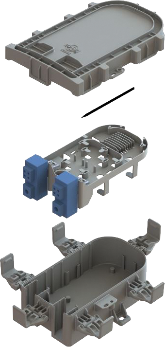 Coyote STP-MD IP68 incl. 24F splice holder | Melbye