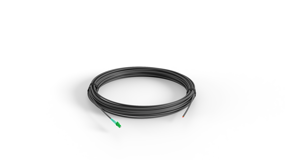 External drop cable OH/UG 1xG657A2 TB PUR OD 3mm LCA-Open 150m | Melbye